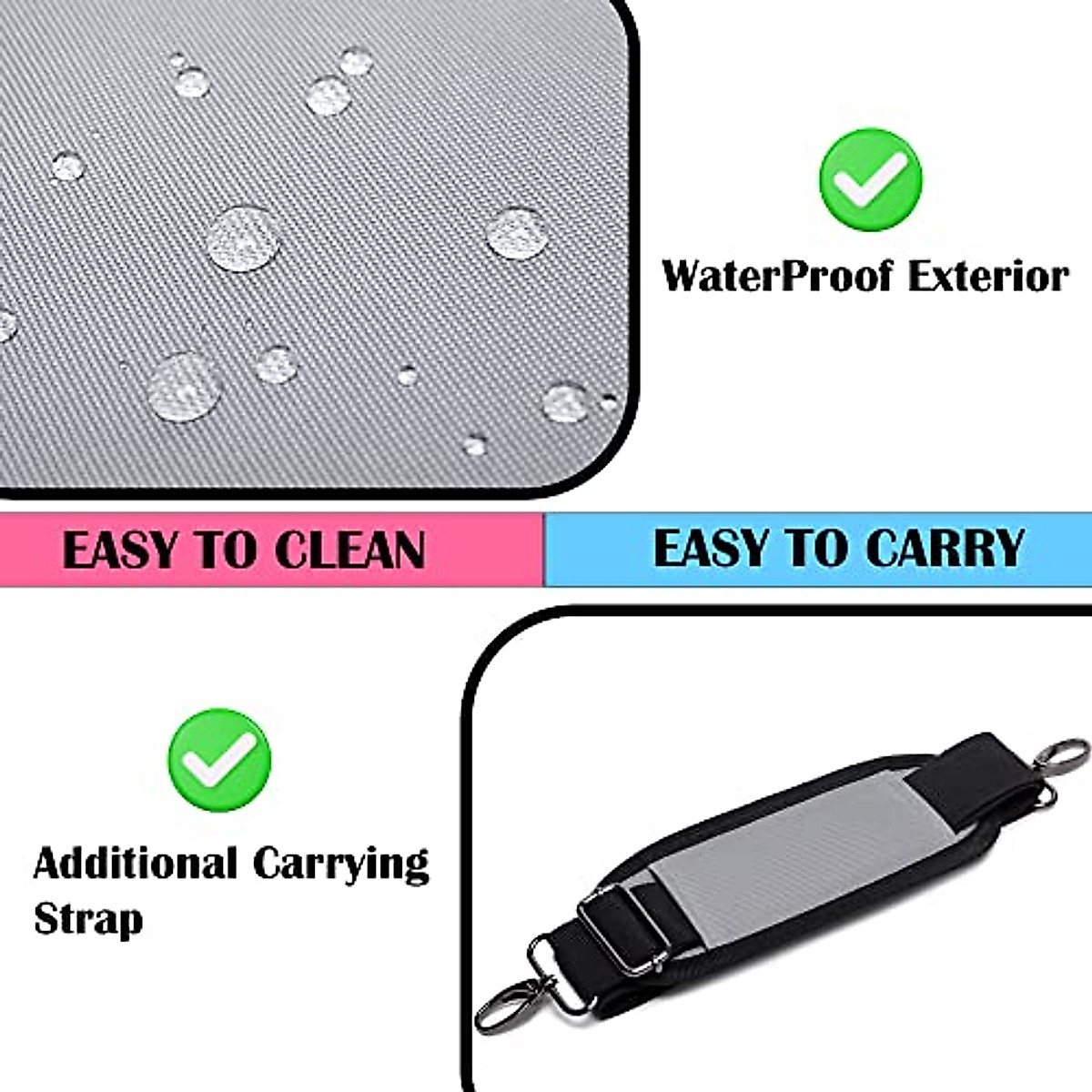 DERABY Cleaning Caddy with Handle and Shoulder Strap Organizer for Cleaning Supplies