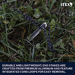 ENO, Tarp Stake - Outdoor Accessory for Camping, Hiking, Beach, Festivals, or Backyard