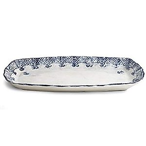 Arte Italica Burano Rectangular Tray, Blue