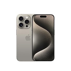 Boost Infinite iPhone 15 Pro (128 GB) — Natural Titanium [Locked]. Requires unlimited plan starting at $60/mo.