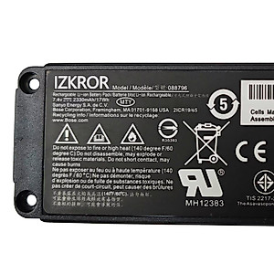 IZKROR 088796 17Wh 2330mAh 2-Cells Bluetooth Speaker Battery Replacement for Bose Soundlink Mini 2 Series 088789 088772 7.4V