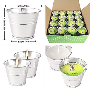 32 Pcs Citronella Candle 2.2 OZ Nature Soy Wax Candle, Indoor & Outdoor, Jar Candle for Patio Yard Balcony Porch Camping BBQ