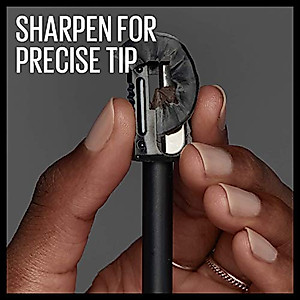 Maybelline TattooStudio Waterproof Eyebrow Pencil, Sharpenable, Longwear, Long Lasting Eyebrow Pencil, Defined Brows, Pigment Brow Pencil, Black Brown, 1 Count