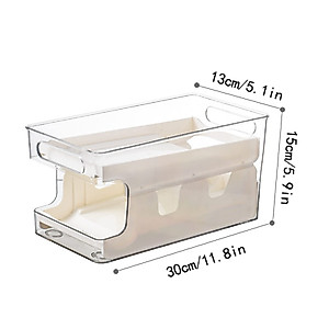 RUYICZB Soda Can Organizer for Refrigerator, 2-Layers Automatic Rolling Beverage Drink Can Storage Organizer, Beer Pop Can Organizer Dispenser Holder,Green