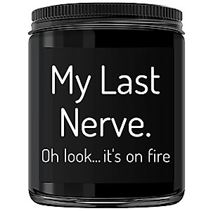 Funny Birthday Gifts for Men- Friendship Gifts, Fathers Day & Christmas Day Gifts for Dad Boyfriend Men Him, Cedarwood & Juniper Scented Candles