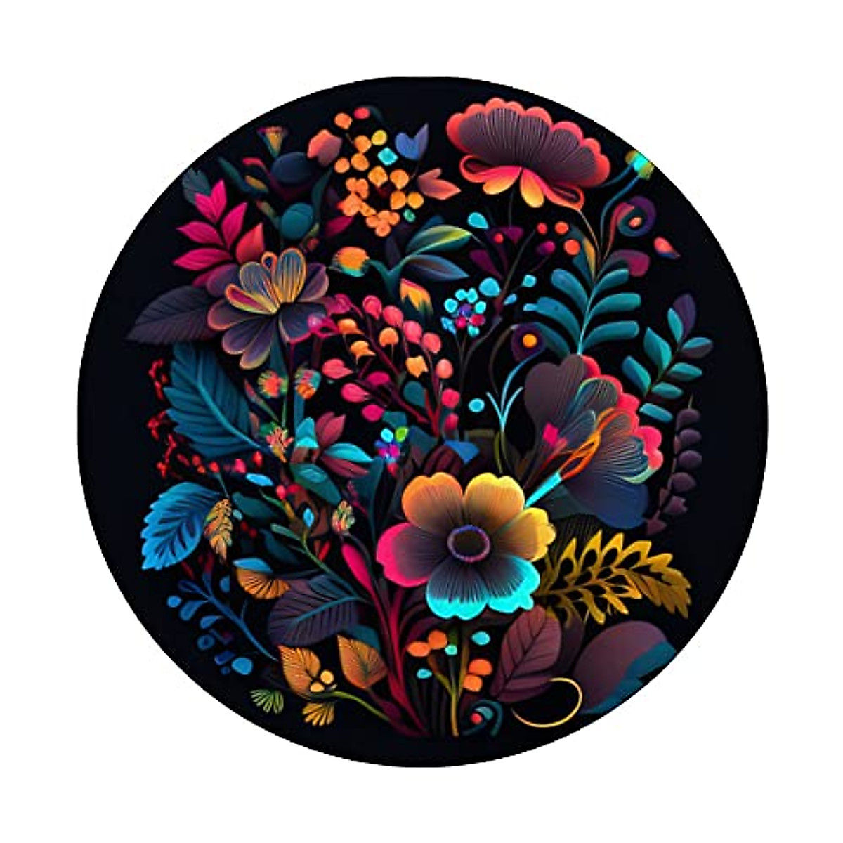 Floral Ditsy Blossoms Daisy Flower Garden Wildflower Pattern PopSockets Swappable PopGrip