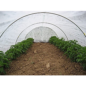 growbiggerplants Agribon AG-30 Floating Row Crop Cover/Frost Blanket/Frost Cloth/Garden Fabric Plant Cover - Ebook Included (83" X50')