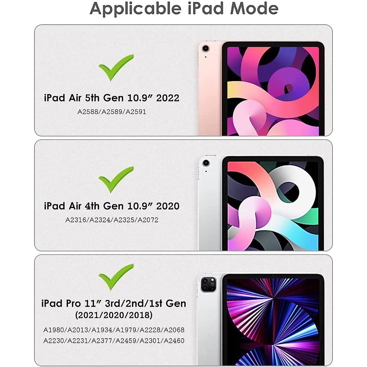 BMOUO iPad Air 5th/4th Generation Case (10.9”, 2022/2020), iPad Pro 11 Case 2022/2021/2020, Shockproof [360 Rotating Stand] [Hand Strap] [Pencil Holder] Kids Case for iPad Air 5/4,iPad Pro 11”, Purple