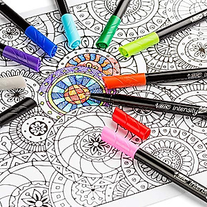 BIC 12 Intensity Fineliner Pen - Assorted Pack of 20