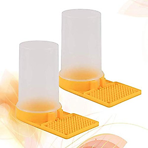 Happyyami Bees 2PCS Beehive Beekeeping Water Dispenser Bee Drinking Feeder Honey Beehive Entrance Beekeeping Equipment Beekeeper Tool Devices