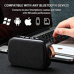 Bluetooth Speakers,IPX7 Waterproof Shower Speakers,Portable Wireless Speaker with Stereo Sound,Support FM Radio,Outdoor Wireless Speaker for iPhone iOS/Android at Party, Travel, Beach, Home, Camping