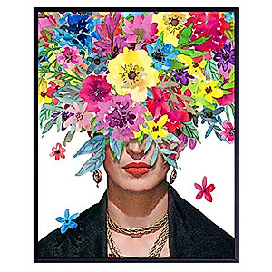 Art - Poster - Wall Decor - Boho Gift for Women, Artists - Mexican Wall Decor Decoracion Arte - Photo Print, Home Decoration for Bathroom, Living Room, Bedroom - 8x10 Unframed Print