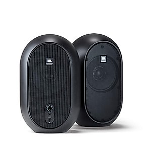 JBL Professional 1 Series, 104 Compact Powered Desktop Reference Monitors (Sold as Pair), Black (JBL104)