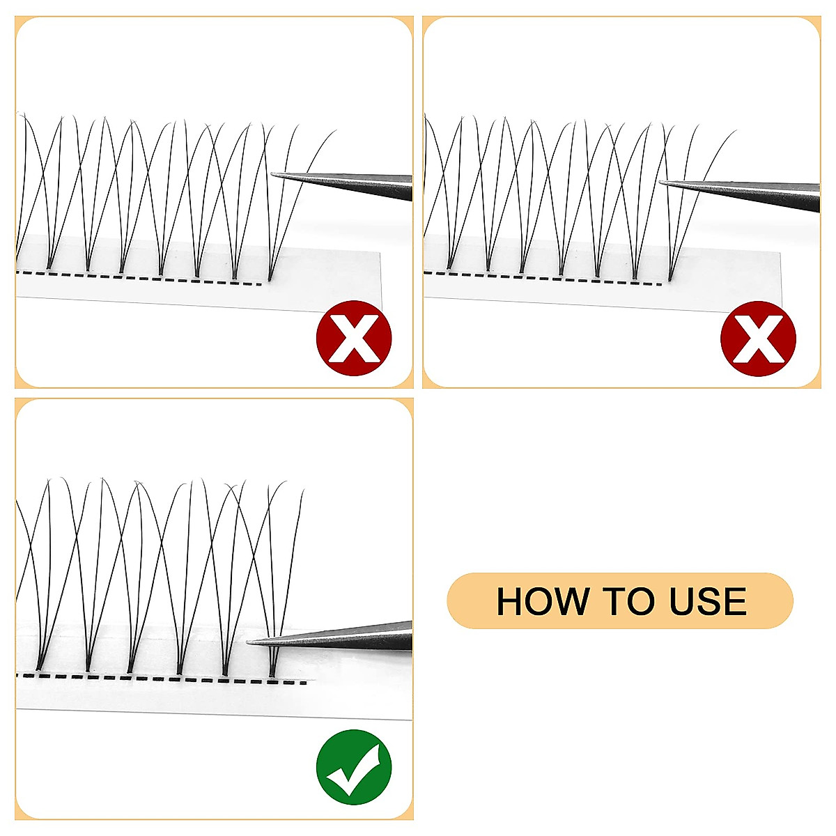 QUEWEL Volume Lash Extensions 5D 0.10mm D Curl Mix-8-15mm Short Stem Premade Fans Soft|Optinal 3D|4D|5D|6D|7D|8D 0.07/0.10mm C/D 8-20mm Mix-9-16mm 12-15mm 8-15mm|(5D 0.10D MIX8-15)