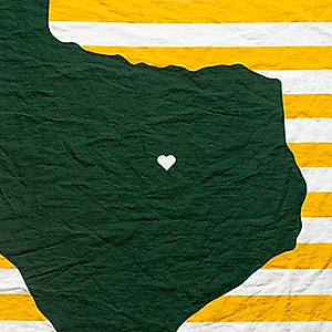 TWIG & BALE Waco Texas Baby Blanket Organic Cotton Muslin Swaddle Blanket - 47" x 43" - Fans of Baylor Baby Gift for Boys Girls Newborn Receiving