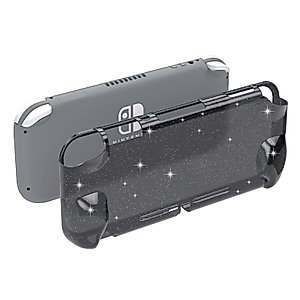 NANANINO Switch lite Clear Glitter Case, Switch lite Protective Case, Switch lite TPU Case - Clear