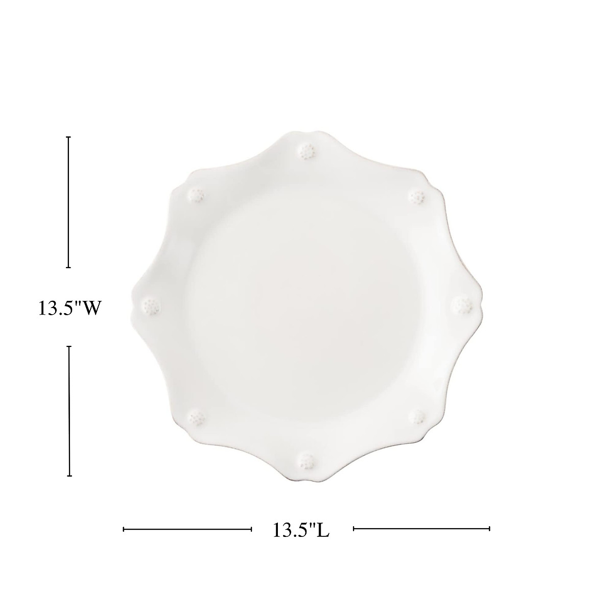 Juliska Berry & Thread Scallop Platter/Charger - Whitewash