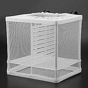 Fish Tank Breeder Net, Multifunctional Isolation Mesh Box Plastic Frame Fish Tank Separation Breeding Net Aquarium Mesh Hatchery Breeder