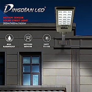 BLHKBAIKB Solar Street Light LED Outdoor Light,Dusk to Dawn Solar Driven Remote Control Motion Sensor Waterproof Suitable for Yard Yard Garden Street Basketball Court