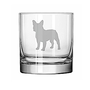 11 oz Rocks Whiskey Highball Glass French Bulldog