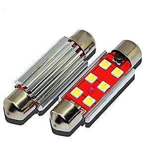 Alla Lighting 4x41mm/42mm 211-2 578 LED Bulbs, White CAN-BUS 212-2 569 6413 Festoon Interior Lights Super Bright Dome, Map, Trunk, Courtesy Light Replace Cars Trucks, 6000K Xenon