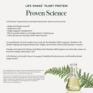 Shaklee Life Shake™ Plant Protein French Vanilla - Complete Meal Replacement with 20g Protein, 6g Fiber, 24 Vitamins & Minerals - Supports Satiety & Healthy Weight - Non-GMO - 14 Servings