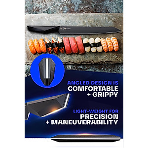 Dalstrong Shadow Black Series Yanagiba Sushi Knife 10.5" Bundled with Gladiator Series Yanagiba Sushi & Slicing Knife 10.5" - NSF Certified