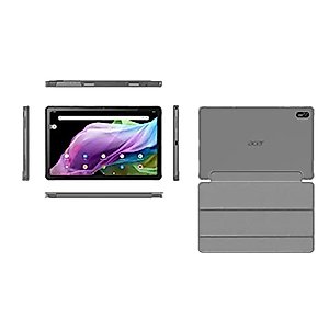 Acer Iconia Tab P10 P10-11-K5P5 Tablet | 10.4" 2K 2000 x 1200 IPS Touch | MediaTek MT8183C Octa-Core CPU | 4GB LPDDR4 | 64GB eMMC | WiFi-5 | Front 5MP & Rear 8MP Webcam | Portfolio Case | Android 12