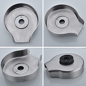 RANDOM Metal Kitchen Sink Glass Rinser,Faucet Glass Rinser for Kitchen Sinks,Bottle Washer,Kitchen Sink Accessories,Stainless Steel,Brush Nickel.