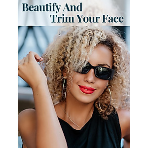 Veda Tinda Vision Rectangle Sunglasses Black Trendy Retro 90s Square Vintage y2k Sunglasses for Women Polarized Men Sunglasses UV Blocking Skin C01S01