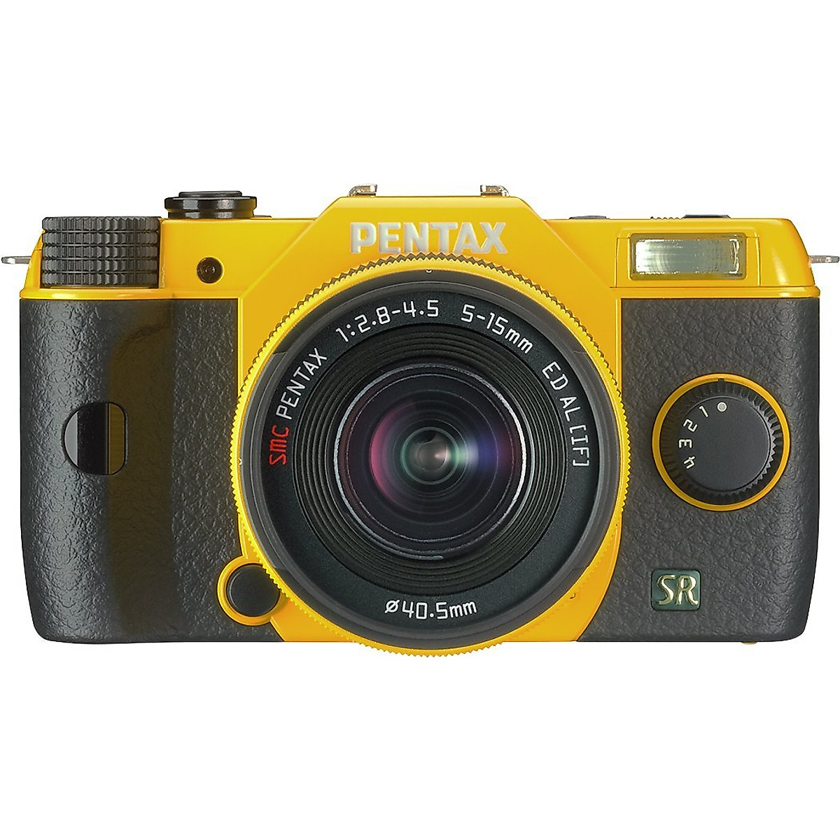 Pentax Q7 12.4MP Mirrorless Digital Camera with 02 Standard Zoom 5-15mm f2.8-4.5 Lens (Yellow)