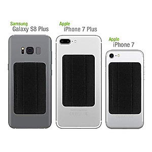 Cellet EZStick Self Adhesive Slim ID and Credit Card Holder Stick-On Phone Wallet and Holding Strap Compatible with Phone 11/11 Pro Xr Xs/Max X 8/Plus Note 10 9 Galaxy S10/Plus 5G S9 S8 Pixel 3 XL