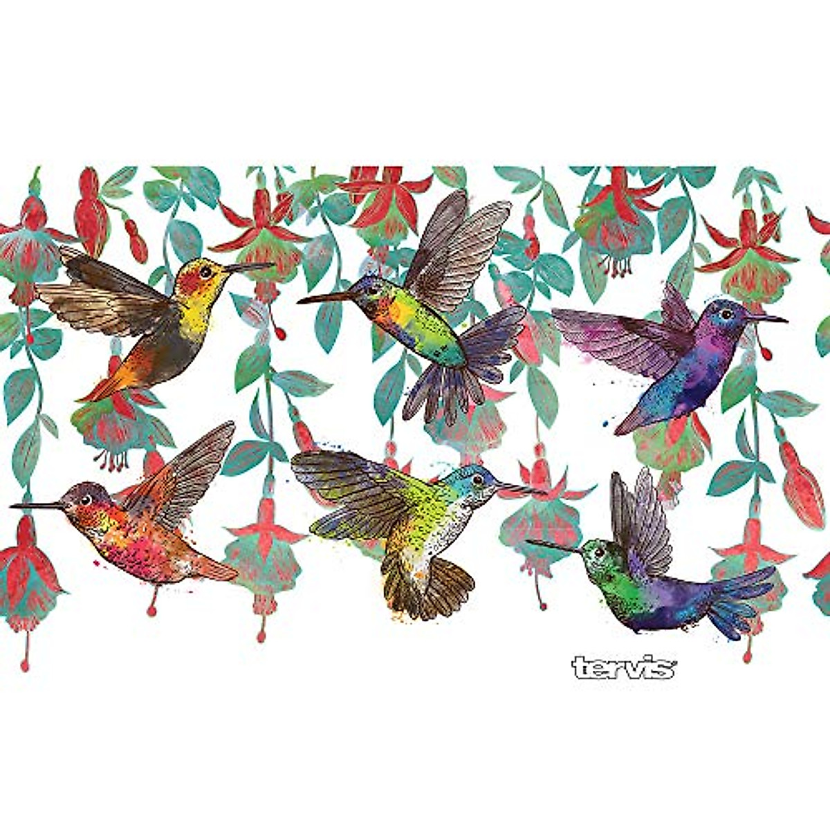 Tervis Colorful Hummingbirds Triple Walled Insulated Tumbler Travel Cup Keeps Drinks Cold & Hot, 20oz Legacy, Stainless Steel