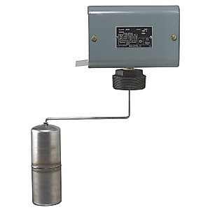 Telemecanique Sensors 9038CG32 Closed Tank Mechanical Alternator, Side Bushing Mount, Nema 1, Left Float Position, 90-Deg. Float Rod Angle With 7" Offset, Contacts Close On Rise