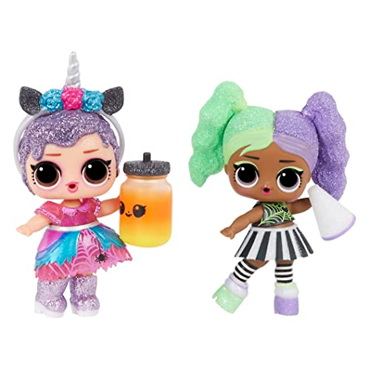 LOL Surprise Glitter Glow Doll Cheer Boo with 7 Surprises, Halloween Dolls, Accessories, Limited Edition Dolls, Collectible Dolls, Glow-in-the-Dark Dolls