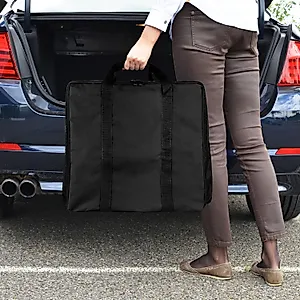 5011 Hard Cover Hood with Temperature Gauge for Blackstone 22 inch Table Top Griddle, Griddle Lid and Heavy Duty Grill Cover & Bag for Blackstone 22" Table Top Griddles, Black