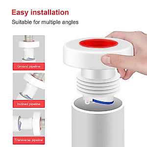 YMSdrain Drain Tube Hose Seal with Magnetic Odor-proof Valve Deodorant Silicone Plug Sealing Plug Sewer Seal Effective Odor-proof Adapter for Sealed Drain Coupling(not for washing machine)