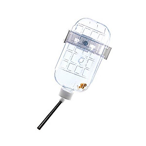 Kaytee Flat-Bac Water Bottle for Pet Guinea Pigs, Dwarf Rabbits, Rats, and Chinchillas, 16 oz