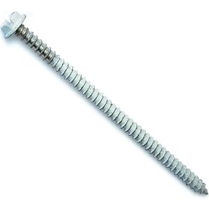 Hard-to-Find Fastener 014973187071 White Hex Head Sheet Metal Screws, 8 x 3, Piece-10
