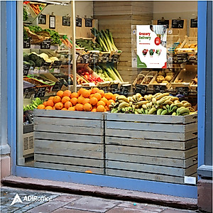 Adir Acrylic Window Sign Holder with Suction Cups 2 Pack (8.5-x-11-inch)