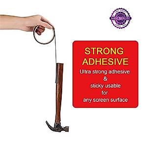 Window Screen Repair Kit Tape Fiberglass Repair Kit for Window Screen and Screen Door Tears Holes 3-Layer Strong Adhesive Window Screen Mesh Repair Waterproof Screen Repair Kit（2"×80 "）Grey