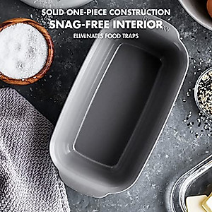 GreenPan Premiere Ovenware Healthy Ceramic Nonstick 1 lb. Loaf Baking Pan, Cast Aluminum, Warp-Free, Oven and Broiler safe to 600F,Dishwasher Safe, PFAS-Free, Gray