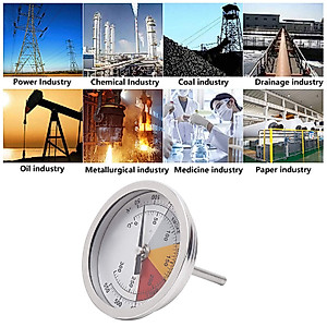 Candy/Deep Fry Thermometer, Cooking Pointer Thermometer Kitchen Thermometer 0‑300℃ 1/2in NPT Stainless Steel for