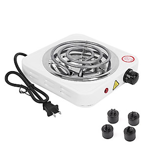 1000W Electric Burner, Electric Heater Stove, Stainless Steel Burner, Electric Stove, Portable for Home Dormitory Cooking Boiling Water