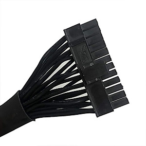 suyitai Replacement for Corsair RM1000 RM850 RM750 RM650 RM550 10pin and 14pin to 24pin ATX Power Cable 60cm