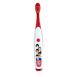 BB One Direction Singing Toothbrush (Live While We're Young) - Red, Soft, Manual, Musical, 1 Count