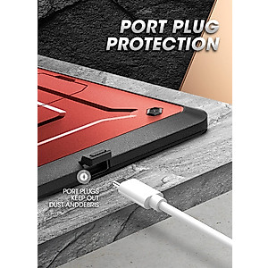 SUPCASE Unicorn Beetle Pro Series Rugged Full Body Protective Case for Samsung Galaxy Tab S7 FE 12.4 inch (2021), Ruddy