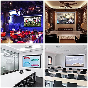 Yescom 92" 16:9 Electric Motorized Projector Screen Auto with Remote Control Home Classroom Meeting Room Bar