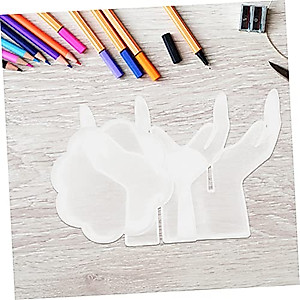 Didiseaon 1 Set Silicone Mold Candle Tray Silicone Tool Tray Monitor Stands Silicone Plate Holder Molds Jewelry Tree Silicone Display Stand Simple DIY Mold Handmade Craft Mold Silicone Die