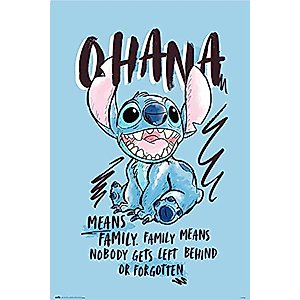 Lilo & Stitch - TV Show Poster (Ohana Means Family) (Size: 24" x 36")